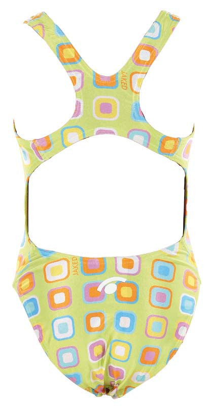 Girls Training One-Piece Geometric Swimsuit – SwimWorld